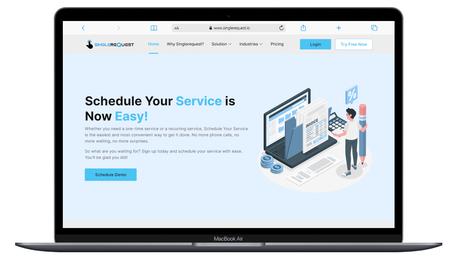 SAAS Platform Singlerequest – Webzent